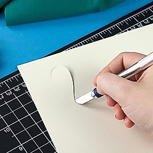 WA Portman 7 Piece Precision Hobby Knife Set - 6 Carbon Steel Art Knife Blades - Precision Knife Set - 7 Piece Craft Knife Kit - Hobby Knives - Exacto Knife Set Compatible - Art Knife Set