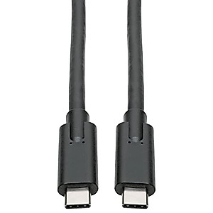Tripp Lite USB C to USB Type C Cable 6ft USB 3.1 Gen 1 5A 5 Gbps M/100W, Black (U420-006-5A)