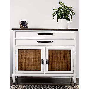 KEYAIIRA - Leather and Brass Drawer Handle - minimal furniture knobs modern kitchen handle pulls for cabinets farm house Scandinavian dresser hardware