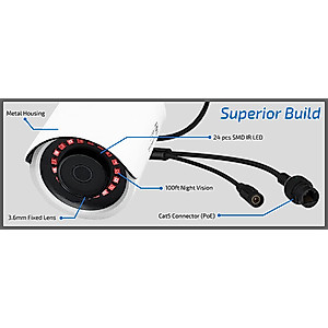 GW Security 5MP IP PoE Outdoor Indoor Security Camera (GW5037IP)