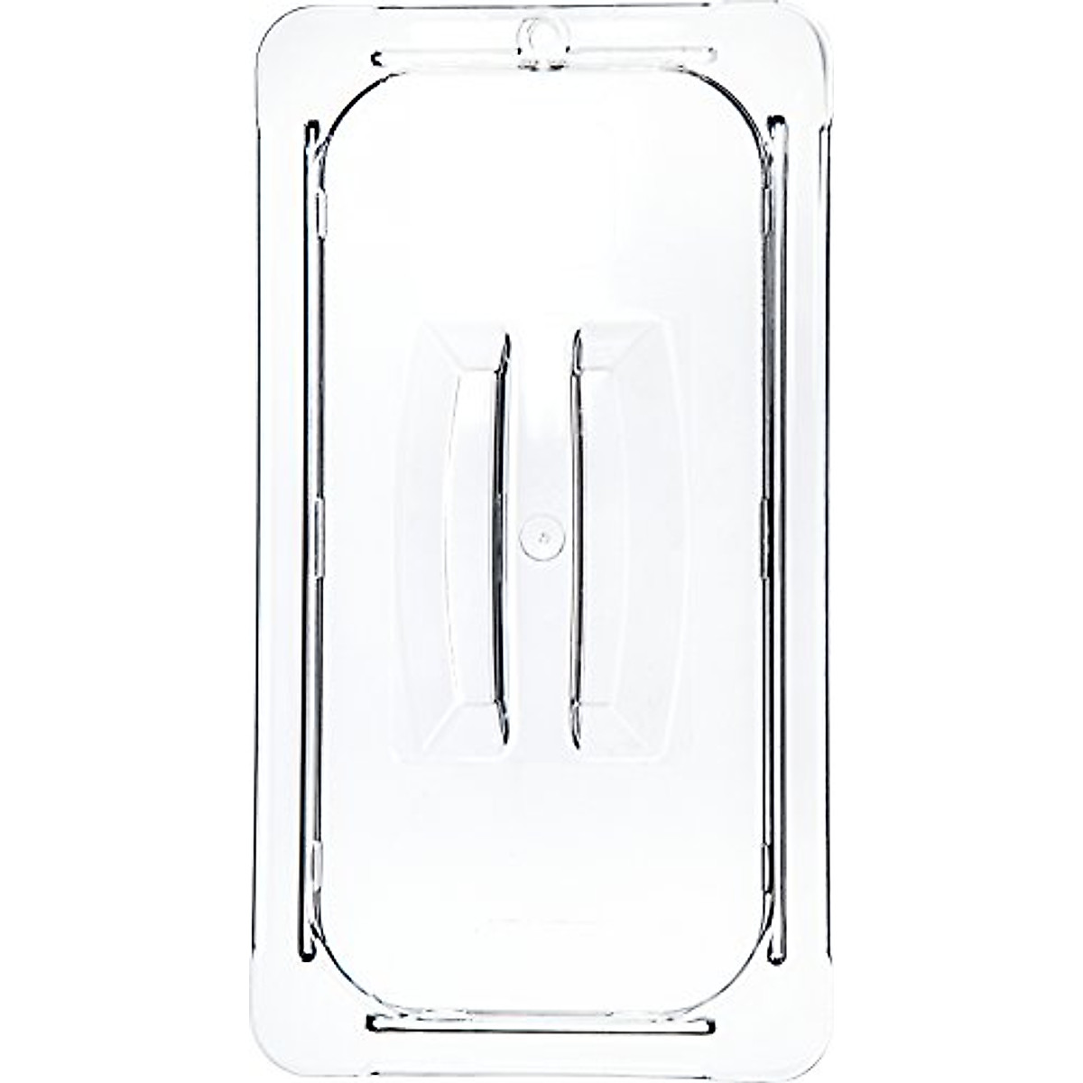 Carlisle FoodService Products 10270U07 StorPlus Third Size Polycarbonate Universal Handled Food Pan Lid, Clear