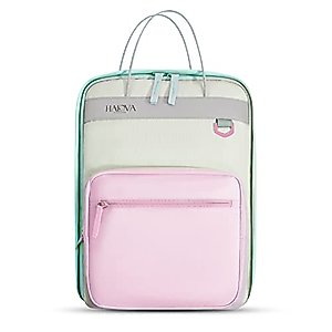 HaloVa Diaper Bag, Baby Daddy Mommy Travel Backpack with Wet Cloth, Tissues, Bottle Pockets, with Stroller Straps