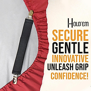 Hold’Em 3/4" Polished Nickel Plated Clips with SECURE PRONG TO ENSURE MAXIMUM HOLD Perfect For Making Mitten, Suspenders-5PC 3/4