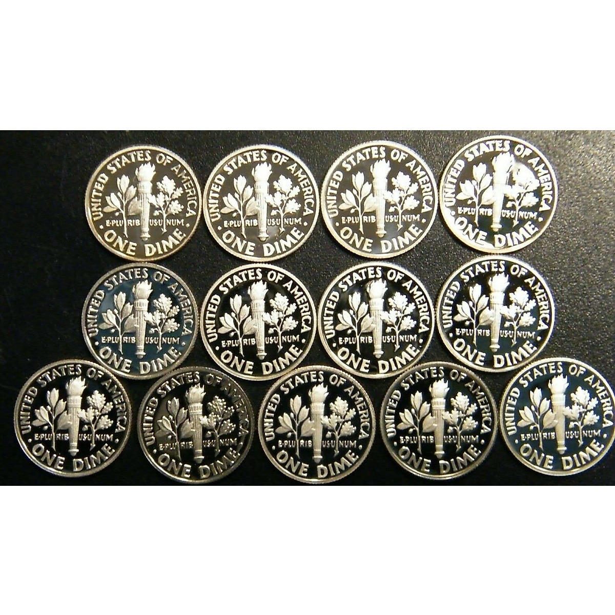 2022 S 2010-2022-S Roosevelt Dime Gem Cameo Proof Clad Run 13 Coin Set US Mint Lot Dime US Mint Proof