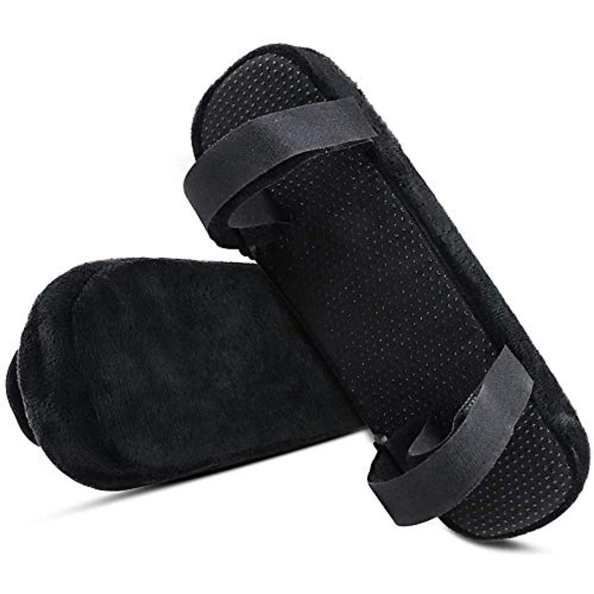 ZNCMRR 2 Pack Office Chair Armrest Pads Covers with Memory Foam Elbow Pillow for Forearm Pressure Relief, Black Arm Rest Covers for Office Chairs, Wheelchair, Comfy Gaming Chair