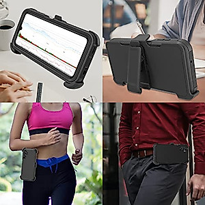 TMIDVFV Compatible with Samsung Galaxy A14 5G Case, with Belt Clip Holster Heavy Duty Rugged Shockproof Full Body Protection Kickstand Phone case for Samsung Galaxy A14 5G (Black)