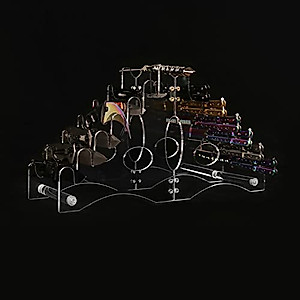 Knife rack Knife display stand Knife display case Collectible Knife collection display stand Plexiglas desktop knife Pocket knife organizer & display hut Home decoration (transparent)