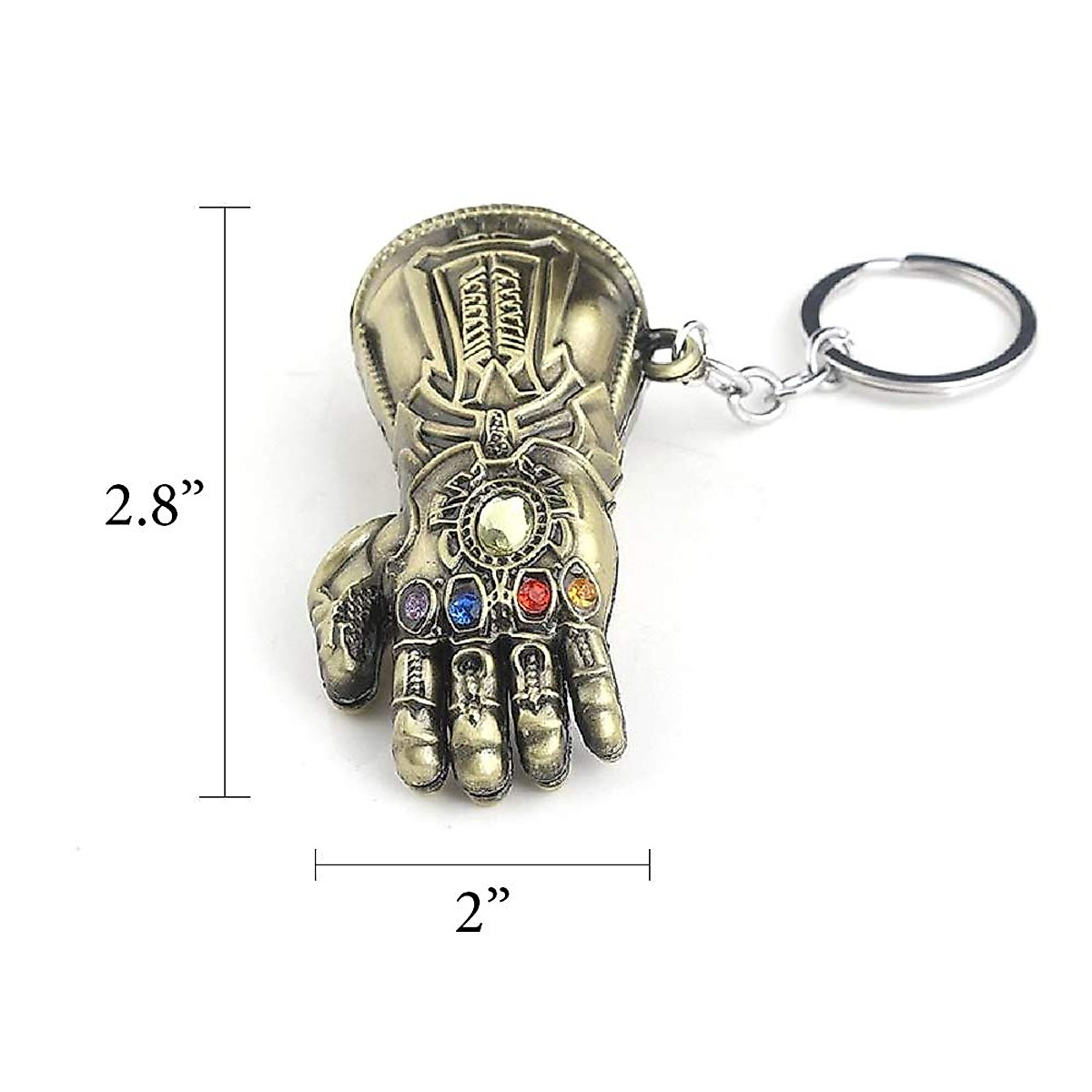 VNFLY Glove Keychain Bottle Opener, Beer Gifts Bottle Opener for Men, Husband, Dad, Grandpa, Boyfriend (Bronze)