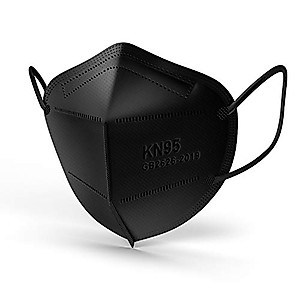 AccuMed 30-Pack KN95 Face Mask, Protective Face Mask, Disposable Mask, GB2626-2019 (Black)