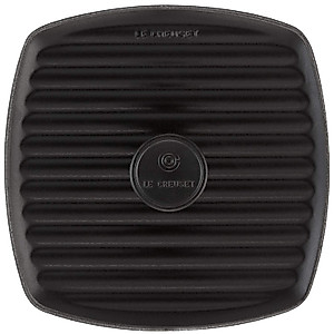 Le Creuset Enameled Cast Iron Panini Press, 9", Licorice