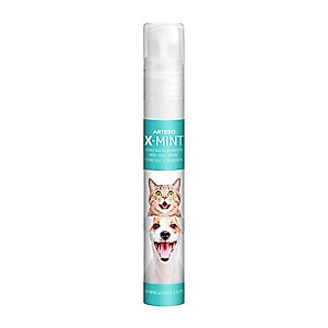 Artero X-Mint. Instantly removes bad breath from your dog or cat. Maintains oral hygiene. Pleasant taste. Protects enamel. Easy to apply with diffuser spray.