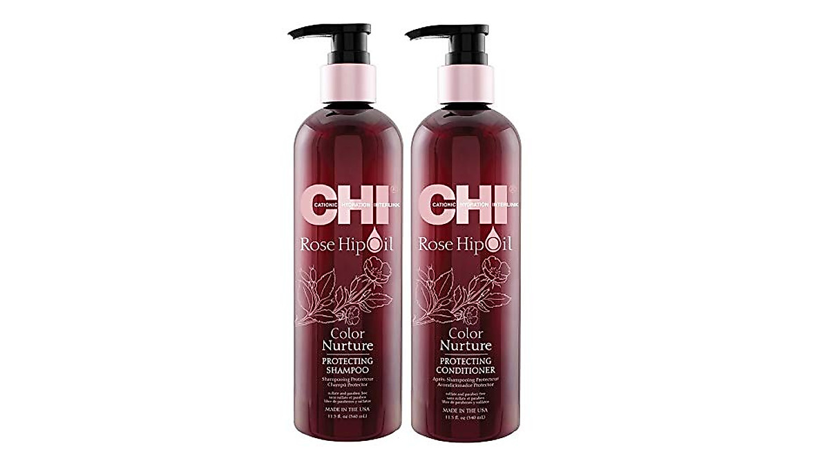 Chi Rose Hip Oil Color Nurture Shampoo & Conditioner – Protect & Revive ...