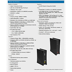 Hitron Docsis 3.1 Voice Internet Cable Modem (Does not have built in wireless) E31N2V1