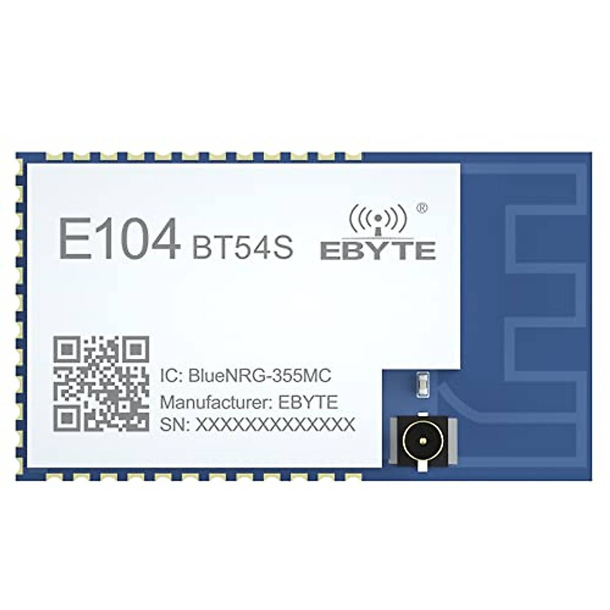 EBYTE BLUENRG355MC Blue-Tooth 5.1 SOC Module 8dBm Low Power Wireless Module Power E104-BT54S IPEX Stamp Hole Antenna Interface for Smart Home/Farm, Hotel Management, Industrial Manufaturing
