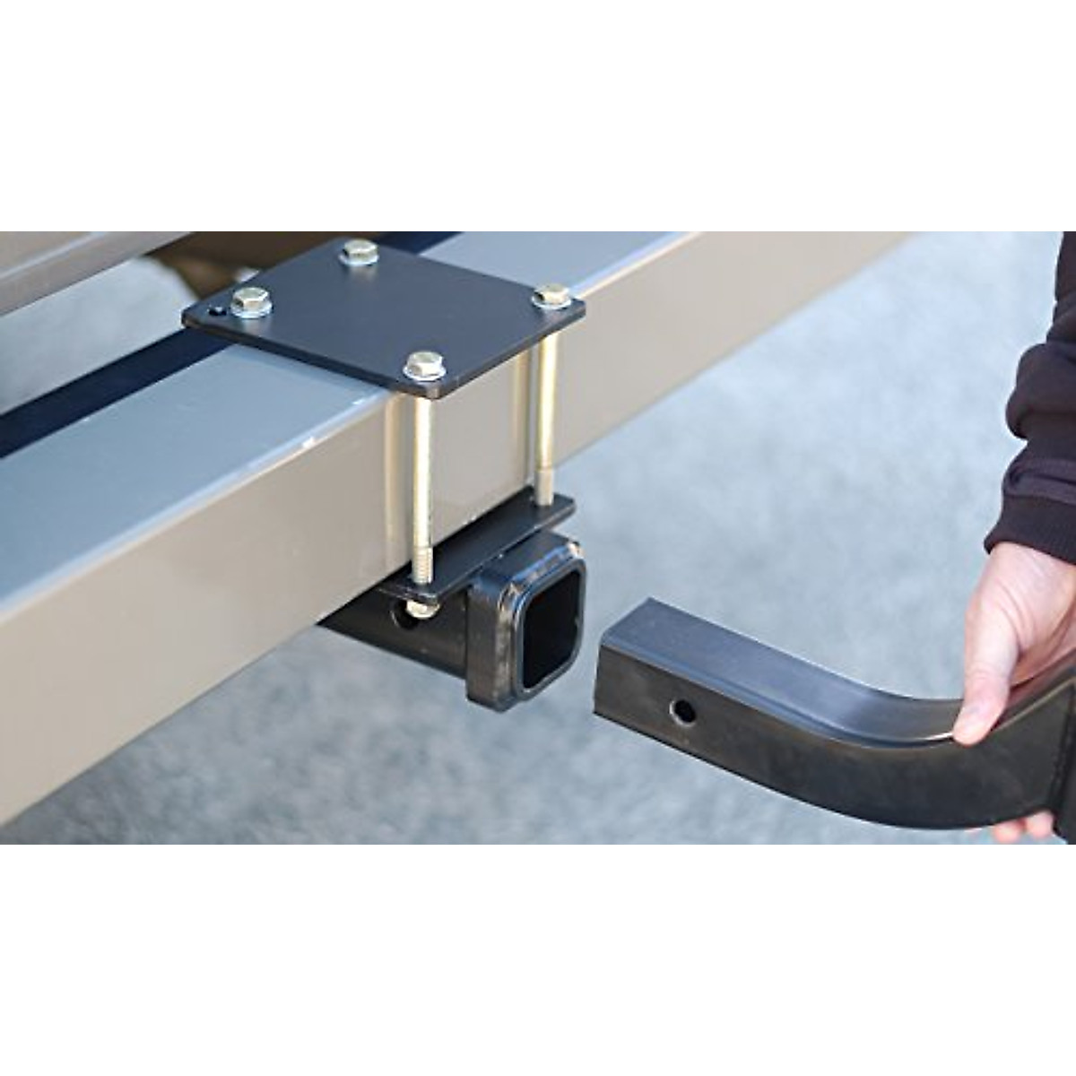 Camco 48473 Eaz Lift RV Bumper Hitch | Allows You to Mount Hitch-Mounted Accessories to Your RV Bumper | For Standard 4" Bumpers