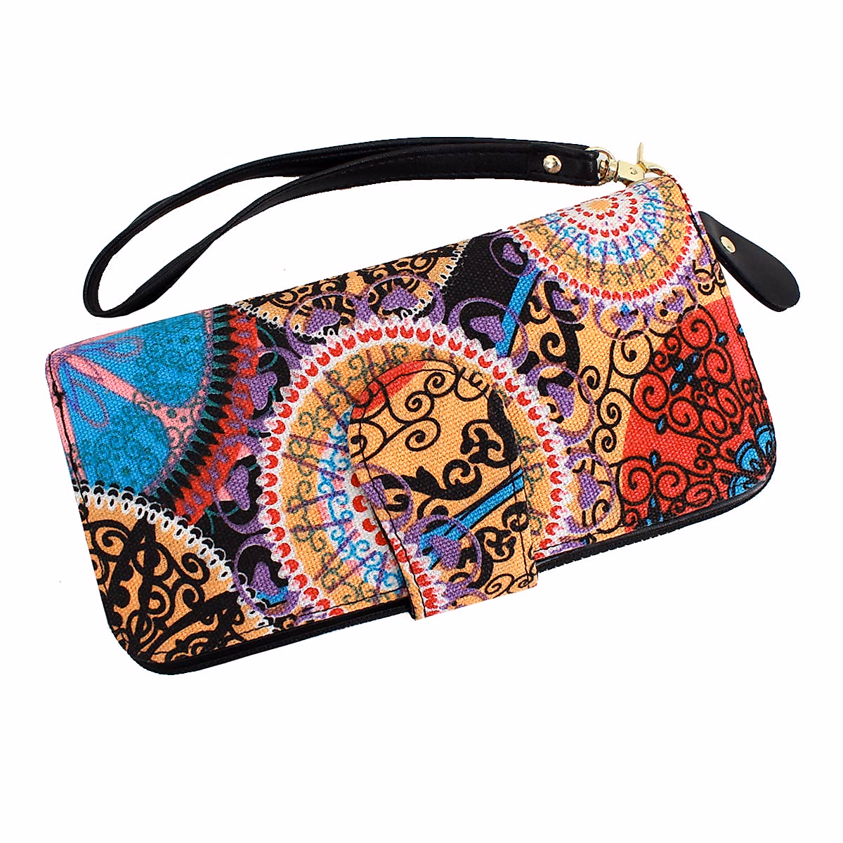 Heidi Bag Women Bohemian Purse Wallet Clutch Canvas Smartphone Wristlets Bag