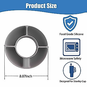 Ewixni Snack Ring for Stanley Cup,Snack Bowl for Stanley Cup 40 Oz,Stanley Snack Tray (Pink)