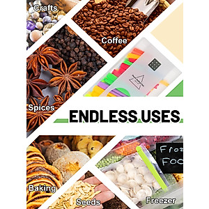 Set of 38 Plastic Chip Clips Bag Sealing Clips for Food and Snack Storage (2.3 in, 3.6 in, 5 in, 6.3 in)