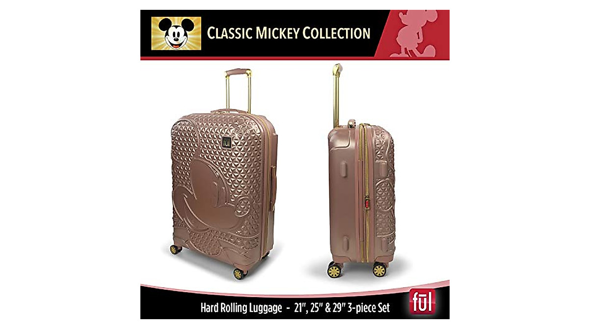 Disney Mickey Mouse 3 Piece Rolling Luggage Set