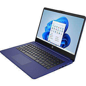 HP Newest 14" Ultral Light Laptop for Students and Business, Intel Quad-Core N4120, 4GB RAM, 128GB Storage(64GB eMMC+64GB Micro SD), 1 Year Office 365, Webcam, HDMI, WiFi, USB-A&C, Win 11 S