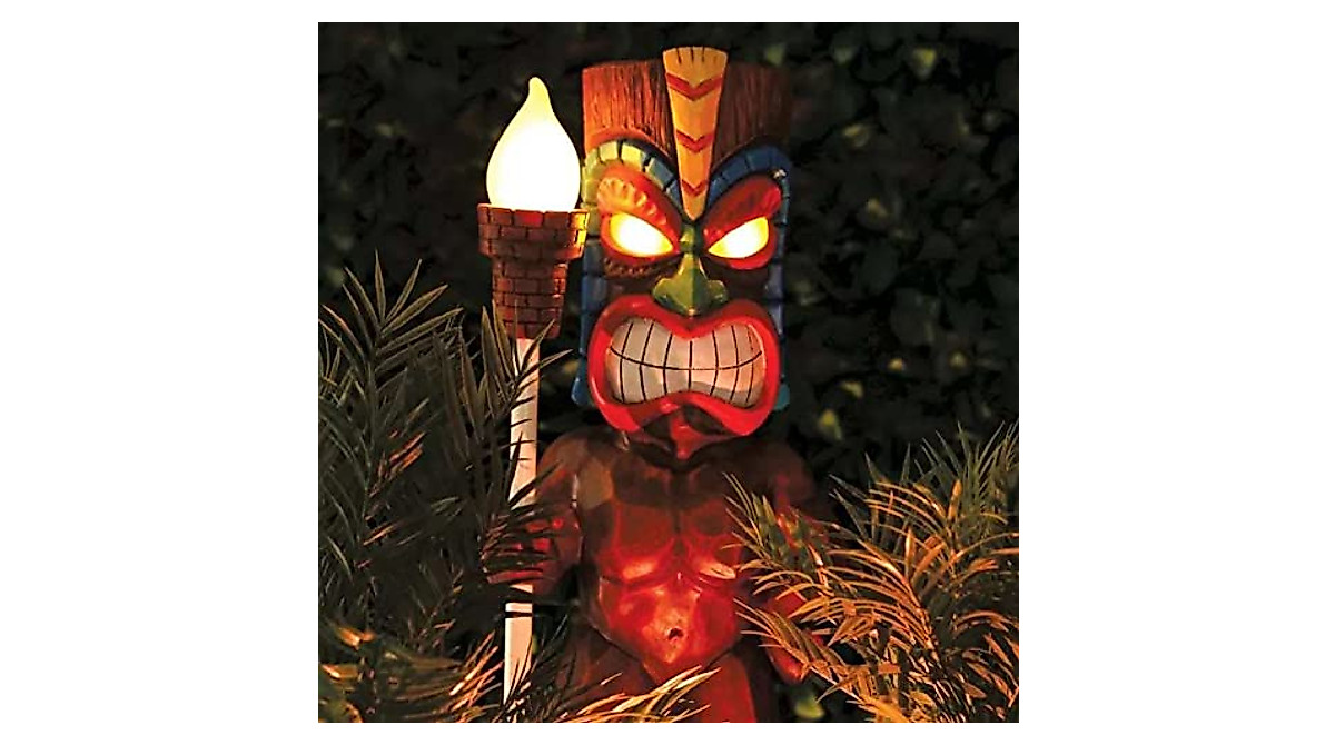 Ochine Solar Powered Tiki Light for Garden Decor