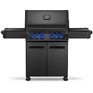Napoleon PHANTOM Prestige 500 BBQ Grill, Matte Black, Natural Gas - P500RSIBNMK-3-PHM Premium Barbecue Gas Cart