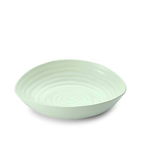 Portmeirion Sophie Conran Celadon Pasta Bowl | | Large Serving Bowls for Soup or Salad | 9 Inch | Made from Fine Porcelain | Microwave and Dishwasher Safe