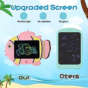 rivoeis 9 Inch LCD Writing Tablet Toddler Toys, Learning Doodle Board Drawing Pad for Kids, Drawing Board Toy Christmas Birthday Gifts, Drawing Tablet for Girls Boys