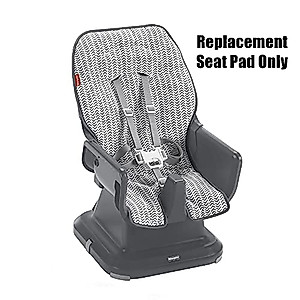 F-Price Replacement Part for Fisher-Price Highchair - HBD72 ~ Space-Saver Simple Clean High-Chair Booster Seat ~ Pencil Strokes ~ Replacement Seat Pad, Gray, White