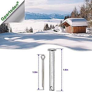 Gpartsden 1687404k Snowblower Shear Pins 1668344SM 1687404 for Snapper / Simplicity 703063 1668344 1686806YP (10 Pack)