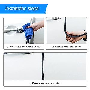 Car Door Edge Guards, 16Ft Universal Rubber Seal Protector U Shape Edge Trim Car Door Edge Protection for Most Car, Aluminum Boat Edge Guards (Black/16FT)
