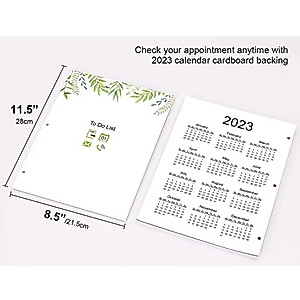 To Do List Notepad, Daily Task Planner with Checklist, 52 Sheets Tear Off Note Pad with 2023 Calendar, Work and Personal Organized, 8.5" X 11", A4 Size, 3 Hole Punched