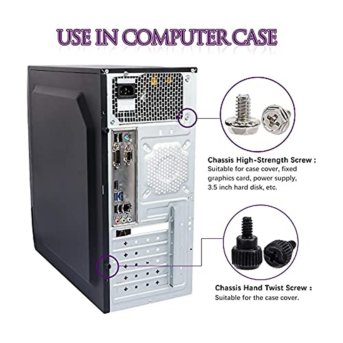 Computer Screw Assortment, Not Easily Deformed Computer Replacement Screw for Home