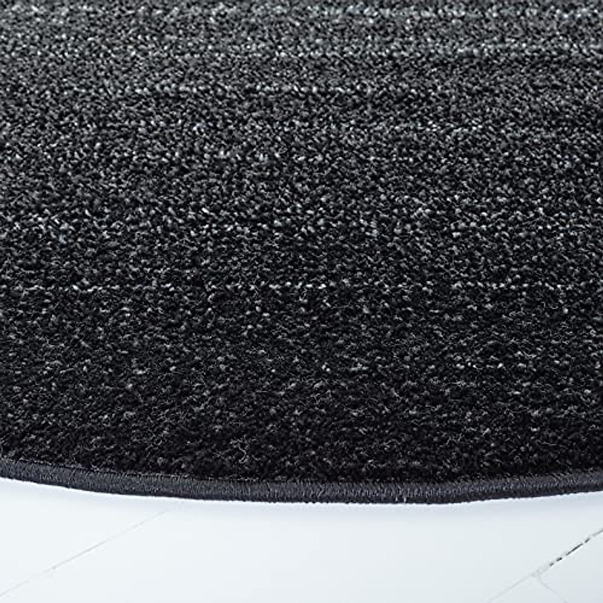 Safavieh Adirondack Collection 4' x 4' Round Black/Grey ADR183F Modern Non-Shedding Area Rug