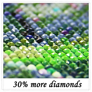 weirtoya Diamond Painting Kits for Adults Round Full Drill Diamond Painting Kits, 5D DIY Diamond Painting by Number Kits Diamond Art Kits for Home Wall Decoratiob 12x16 Inch