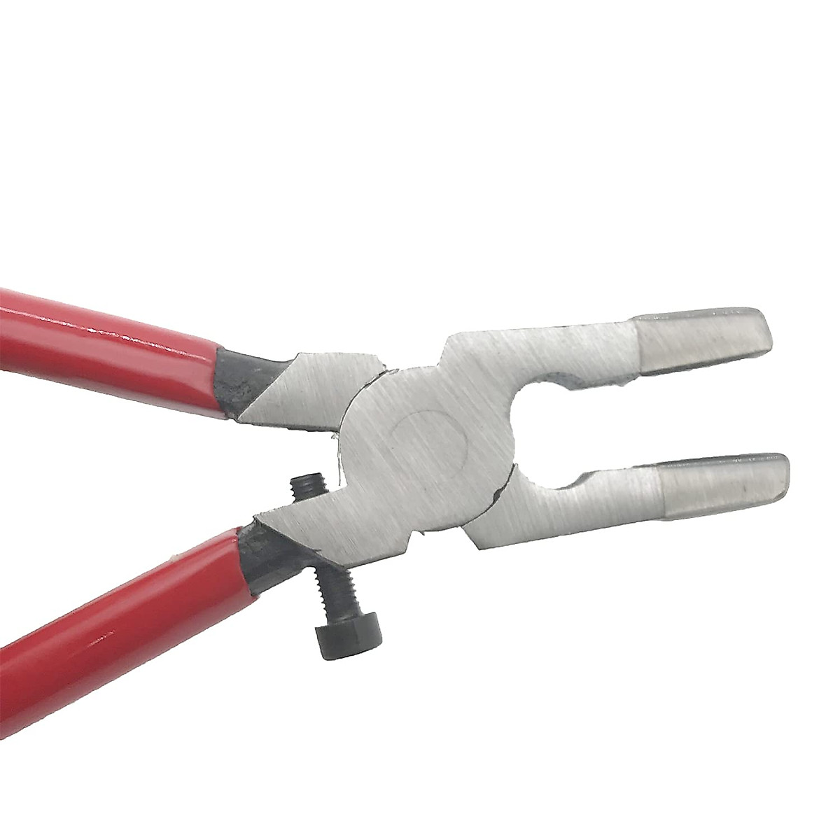 Key Fob Pliers Tool, 8 Inch Glass Running Pliers Attach Rubber Tips, with Adjustable Screw