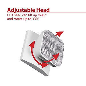 NICOR Lighting Emergency LED Remote Light Fixture (ERL1-10-WH) , White