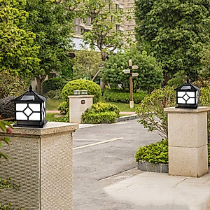 SMLZV Column Headlight,Chinese Style IP65 Waterproof Outdoor Stigma Lamp,Decking & Patio Lighting,Outdoor Lighting Accessories,for Home/Garden