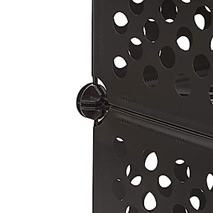 Organize It All Set of 4 Stacking Cubes, Dimensions: 30.2 x 30.2 x 14.8 inches, Stackable Cubes, Great for Any Room, Home Organization, Black