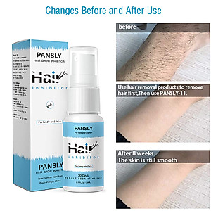 Hair Growth Inhibitor Spray - Permanent Hair Removal for Underarm, Arm, Leg, Bikini Areas for Women and Men, 20ML