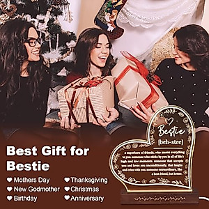 Weming Bestie Gifts for Women, Decorative Night Light Gifts, Sister Gifts, Bestie Birthday Gifts for Friends Coworker Workmates, Best Friendship Gifts for Christmas Thanksgiving Valentines Day,NL14
