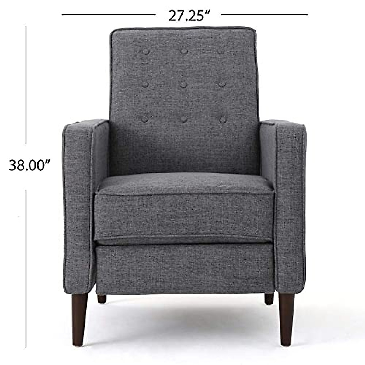 Christopher Knight Home Mid Century Modern Recliner Grey