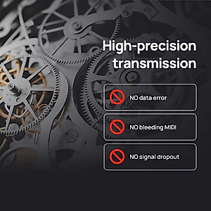 CME MIDI Thru5 WC - Premium 1-to-5 MIDI Thru - High-precision 1-in-5-out wired transmission with high-speed optocoupler for error-free synchronization of all MIDI devices via 5-pin DIN