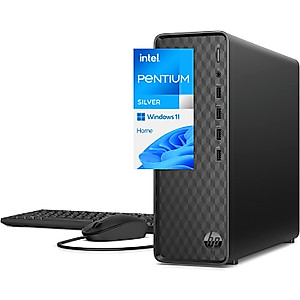 HP High Performance Slim Desktop for Business Computer PC, Intel Pentium Silver J5040, 32GB RAM, 2TB SSD, Intel UHD Graphics 605, Business Office, Mouse&Desktop&Keybord Combo, Win 11 Home
