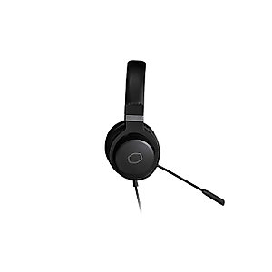 Cooler Master MH-751 MH751 2.0 Gaming Headset with Plush, Swiveled Earcups, 40mm Neodymium Drivers, and Omni-Directional Boom Mic for PC, PS4, and Xbox,Black
