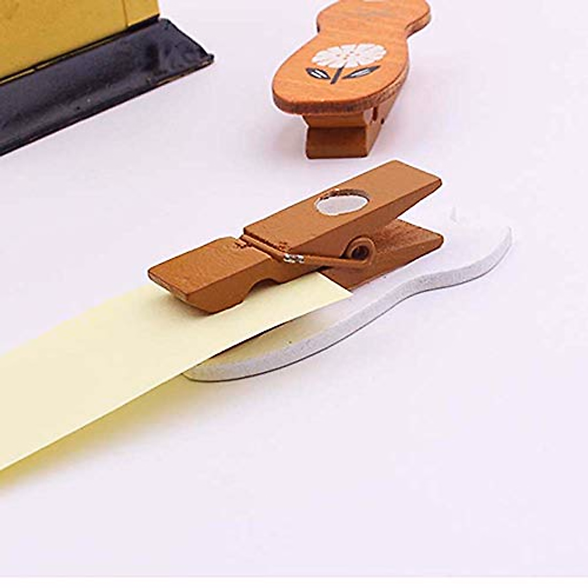 4pcs Clothes Pegs, Cute Clothespin, Natural Photo Clips, Multiufunction Wooden Clothespins, Cat Design DIY Craft Decoration