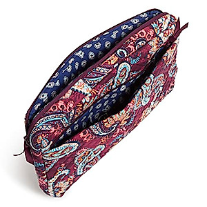 Vera Bradley Women's Cotton Laptop Organizer, Paisley Jamboree - Recycled Cotton, One Size