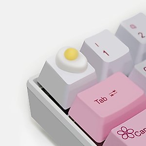 FKZ Fried-Egg Keycap 1pcs,Cute Keyboard Keycaps Custom OEM R4 Profile ESC-Key Keyboard Keycap for Cherry MX Switches Mechanical Gaming Keyboard(1pcs)