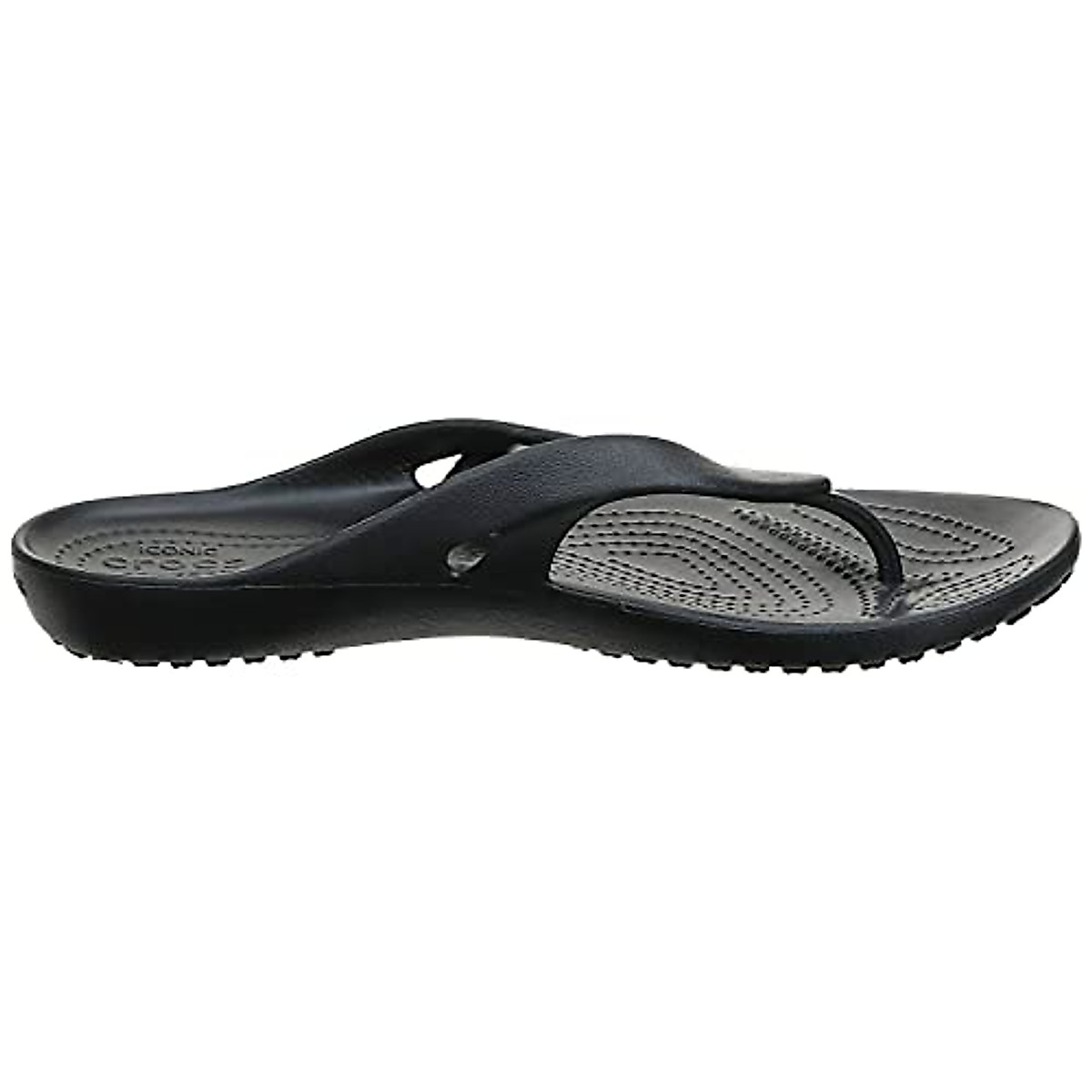 Crocs womens Kadee Ii Flip Flop, Black, 10 US