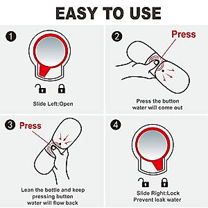 Dog Water Bottle,Dishwasher Safe,Portable Pet Water Bottles with Food Container,Outdoor Portable Water Dispenser for Walking,Hiking,Travel,Puppy Accessories (Blue)